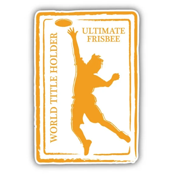 DOPASTICKER Ultimate Frisbee Sport Retro Passport Car Sticker Phone ...