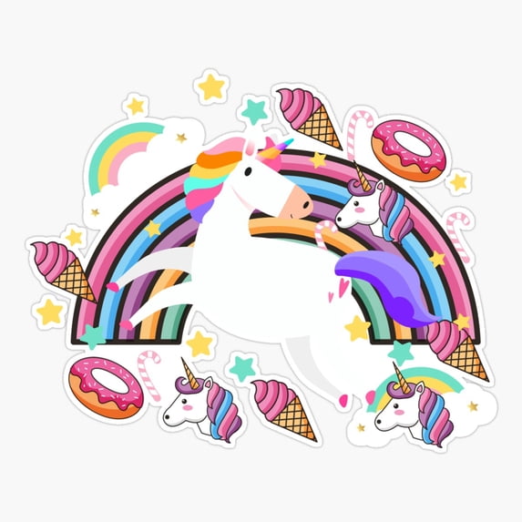 DOPASTICKER Unicorn Hunting Season Sticker, Phone Sticker Car Stickers ...