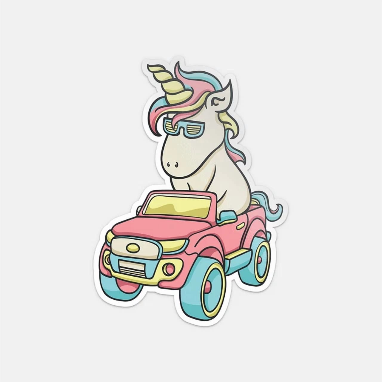 DOPASTICKER Unicorn In Sticker Decal Phone Decal Water Bottle Stickers ...