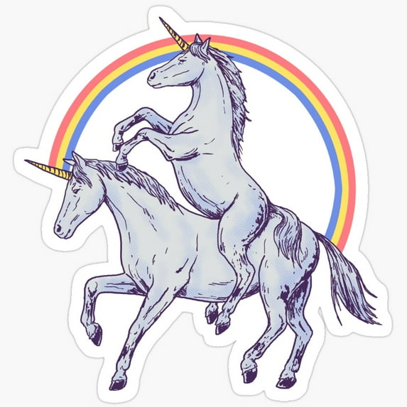 DOPASTICKER Unicorn Rider Perfect Gift Everyone Phone Decal Water ...