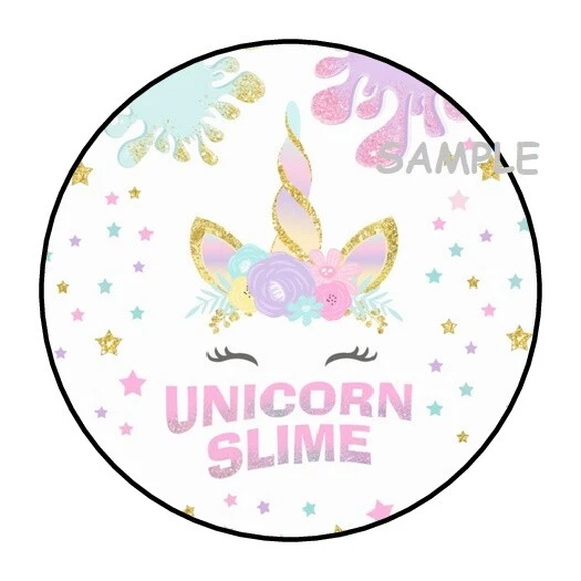 DOPASTICKER Unicorn Slime Stickers Birthday Party Favors Phone Decal ...