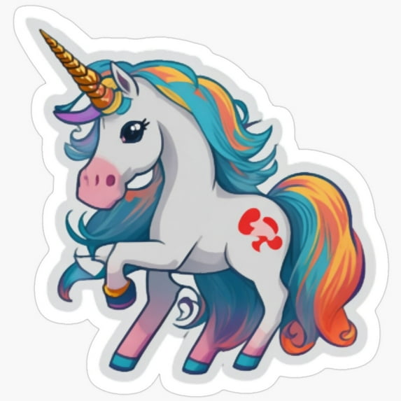 DOPASTICKER Unicorse (2) Sticker Waterproof Sticker For Water Bottles ...