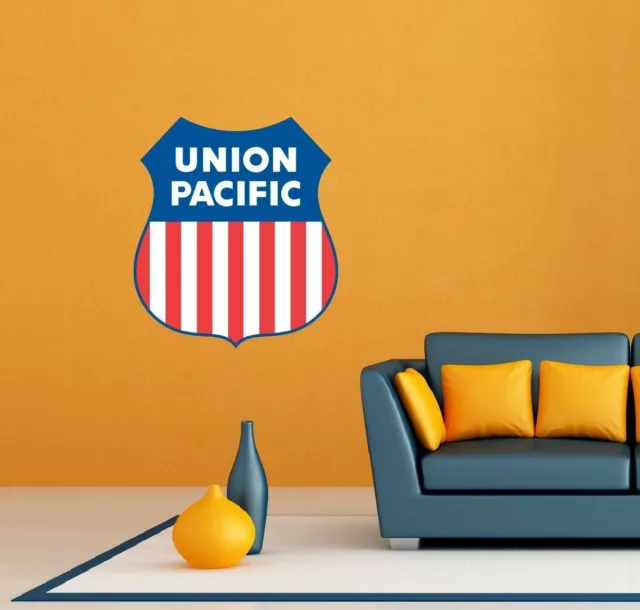 DOPASTICKER Union Pacific Railroad Room Wall Garage Decor Sticker Decal ...