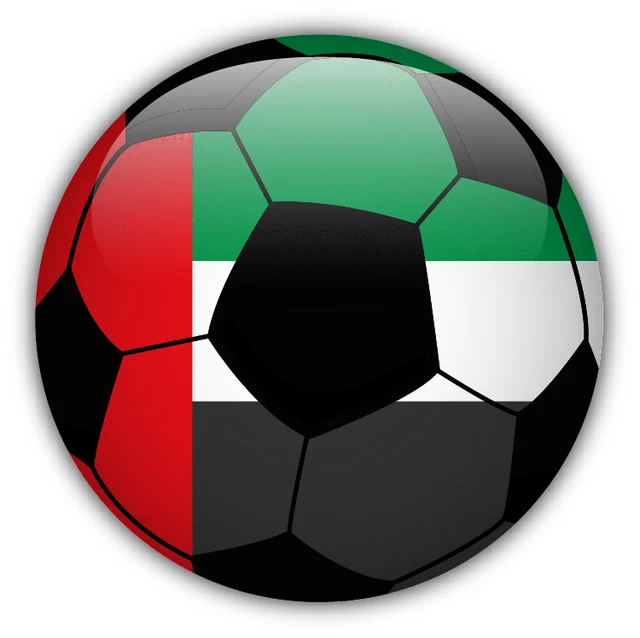DOPASTICKER United Arabian Emirates Flag Soccer Ball Car Sticker Phone ...