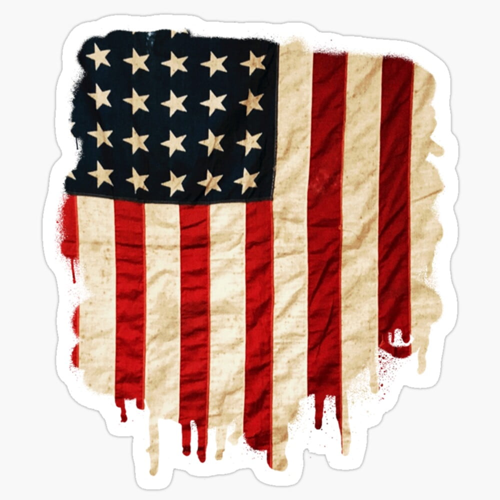 DOPASTICKER United States Of America Sticker Fourth Of July Sticker ...
