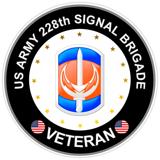 DOPASTICKER United States Army 228Th Signal Brigade Veteran Sticker ...