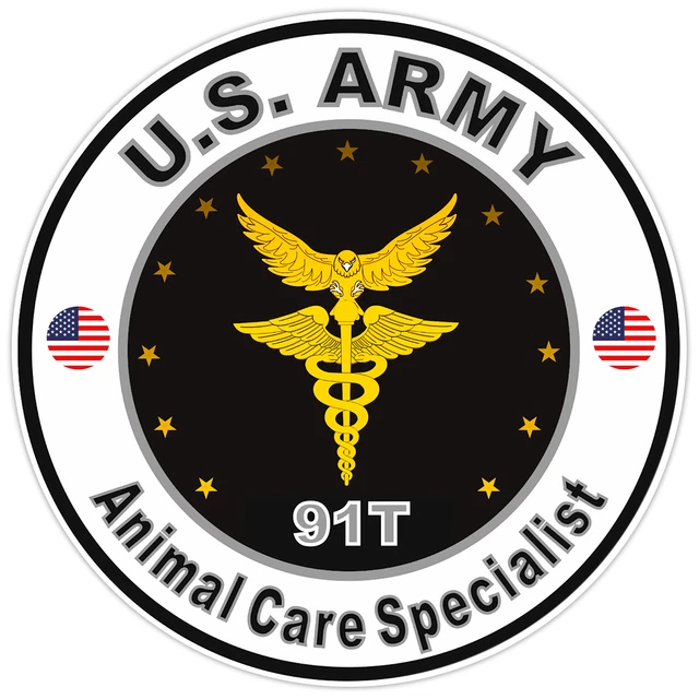 DOPASTICKER United States Army Animal Care Specialist Sticker Military ...