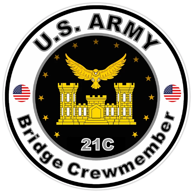 DOPASTICKER United States Army Bridge Crewmember Sticker Military ...
