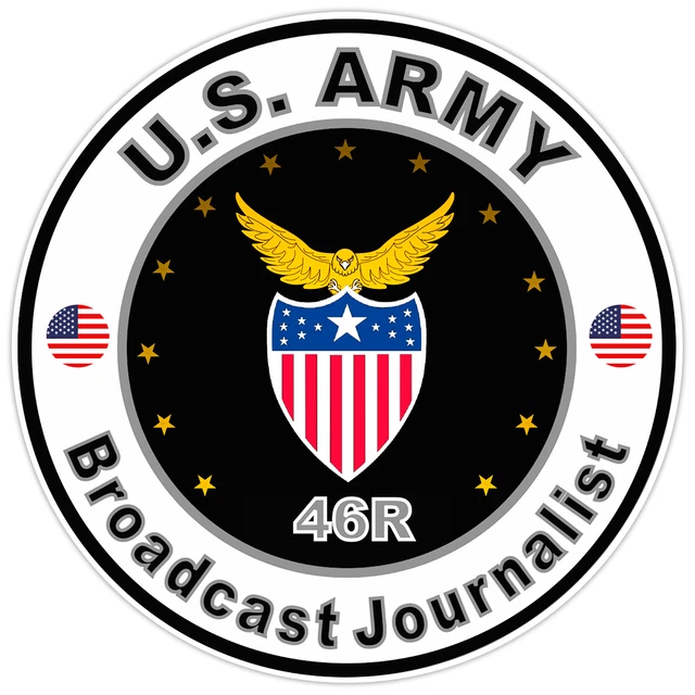 DOPASTICKER United States Army Broadcast Journalist Sticker Military ...