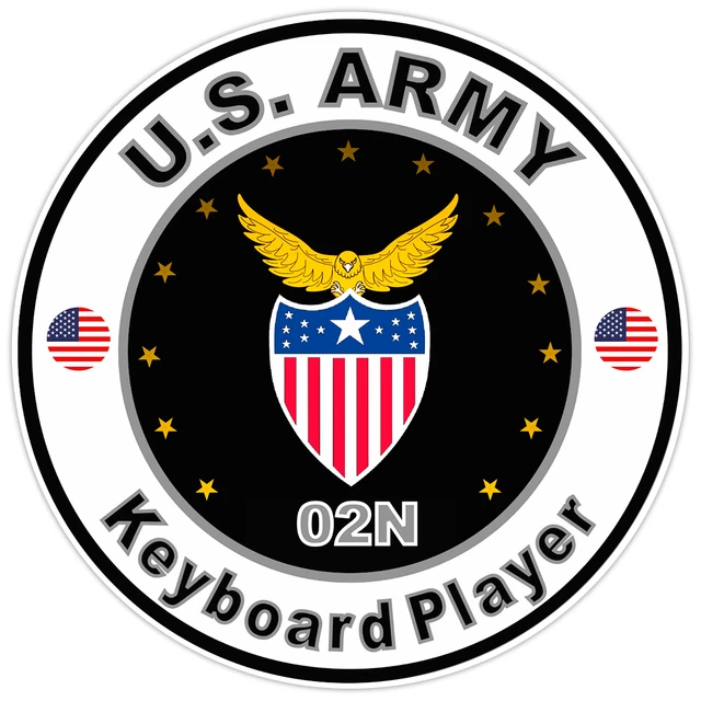 DOPASTICKER United States Army Keyboard Player Sticker Military Soldier ...