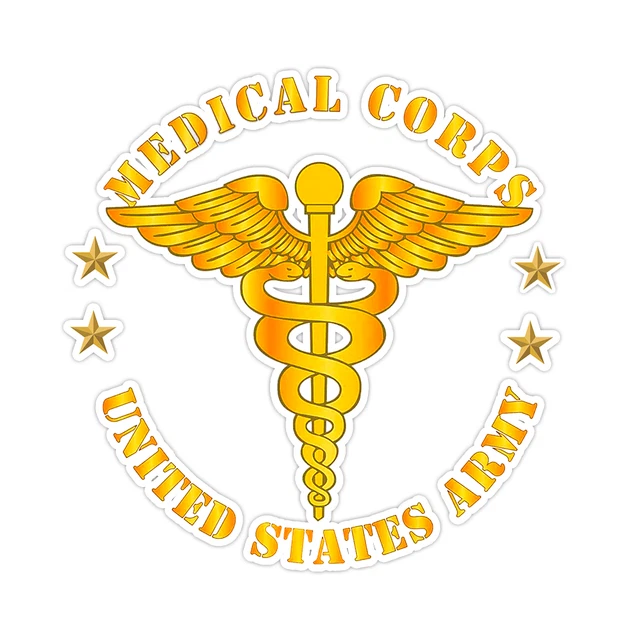 DOPASTICKER United States Army Medical Corps Sticker Military Soldier ...