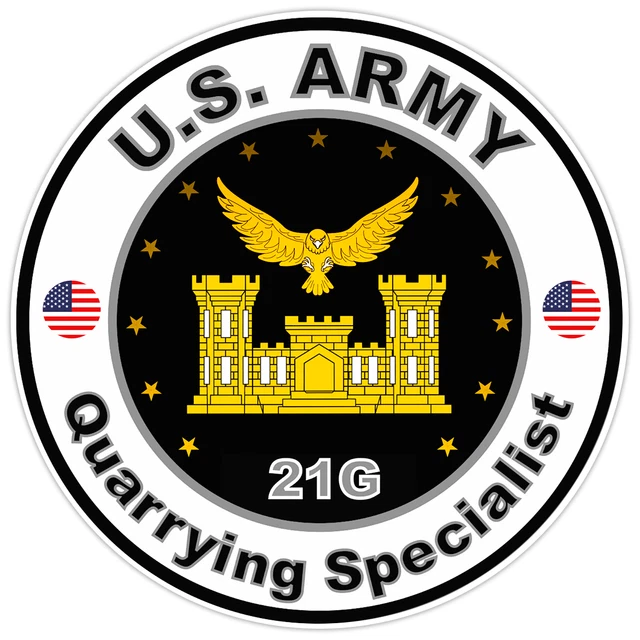 DOPASTICKER United States Army Quarrying Specialist Sticker Military ...