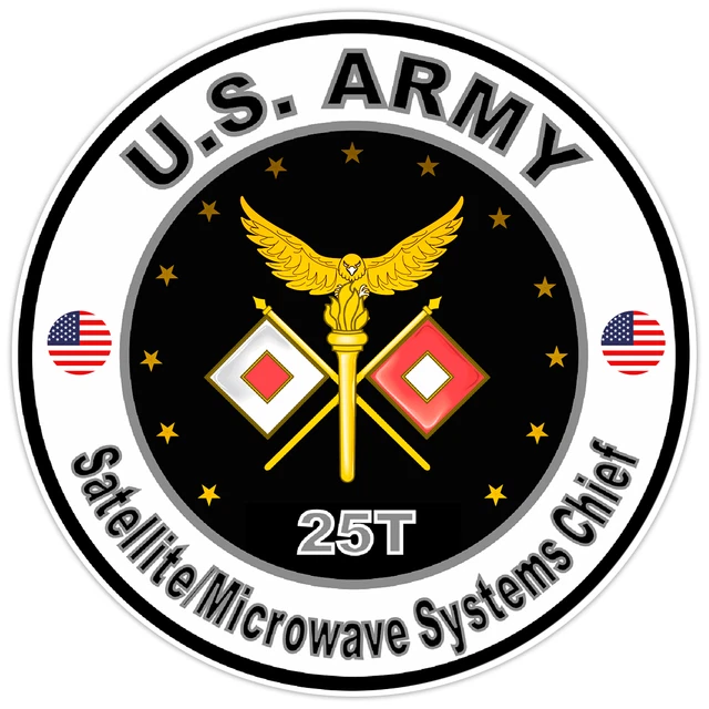 DOPASTICKER United States Army Satellitemicrowave Systems Chief Sticker ...