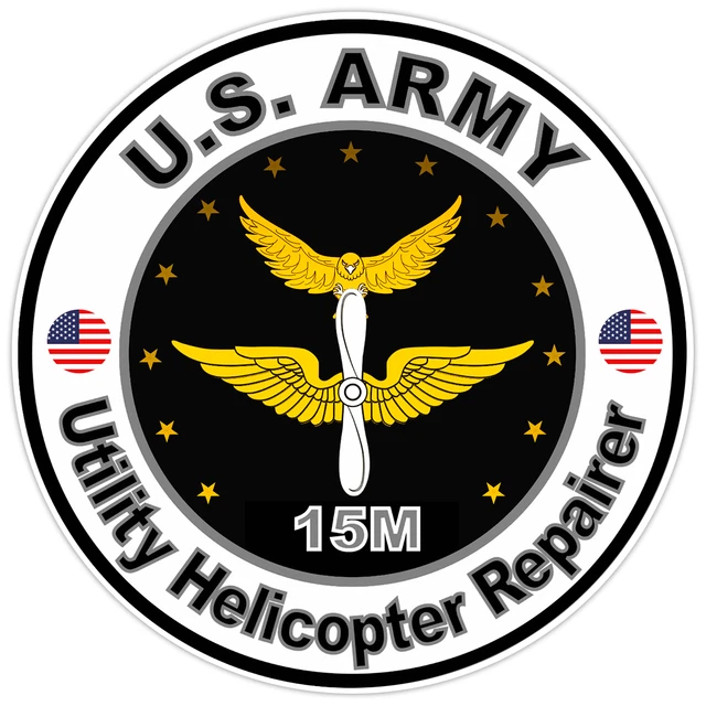 DOPASTICKER United States Army Utility Helicopter Repairer Sticker ...