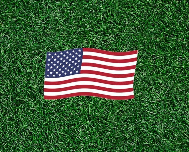 DOPASTICKER United States Flag Blowing In The Wind Sticker Decal Phone ...