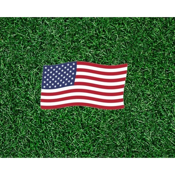 DOPASTICKER United States Flag Blowing In The Wind Sticker Decal Phone ...