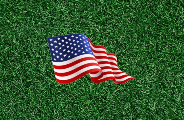 DOPASTICKER United States Flag Blowing In The Wind Sticker Phone Decal ...