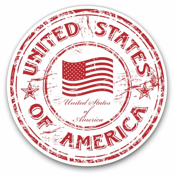 DOPASTICKER United States Of America Flag Cool Gift Decorative Laptop ...