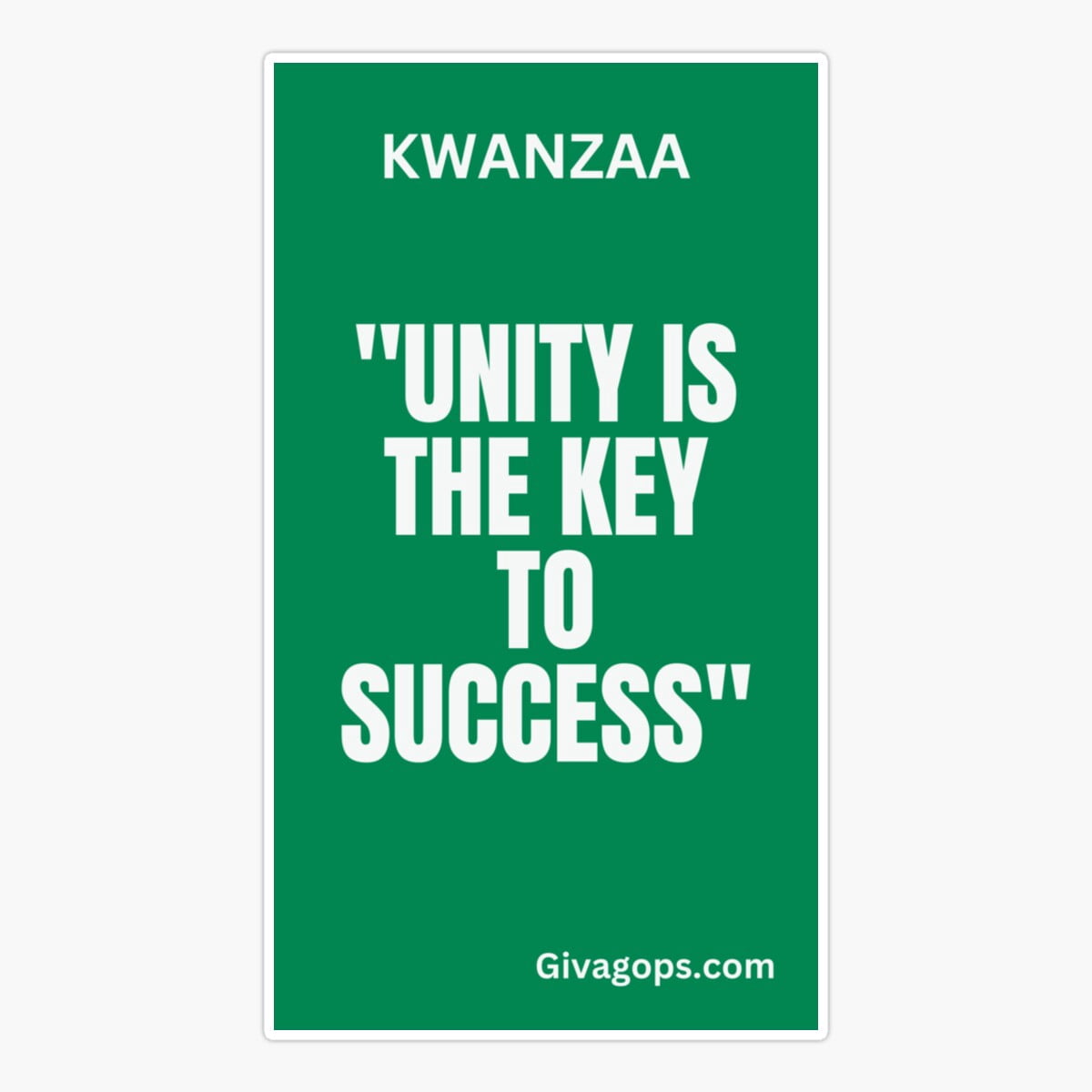 DOPASTICKER Unity Is The Key To Success. Sticker, Phone Sticker Car ...