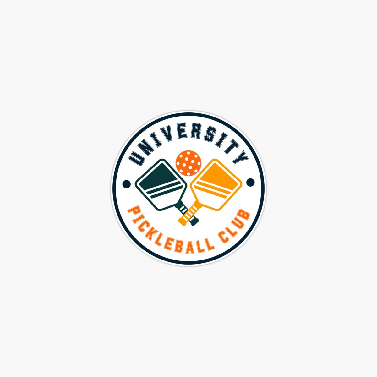 DOPASTICKER University Pickleball Club Sticker, Phone Sticker Car ...