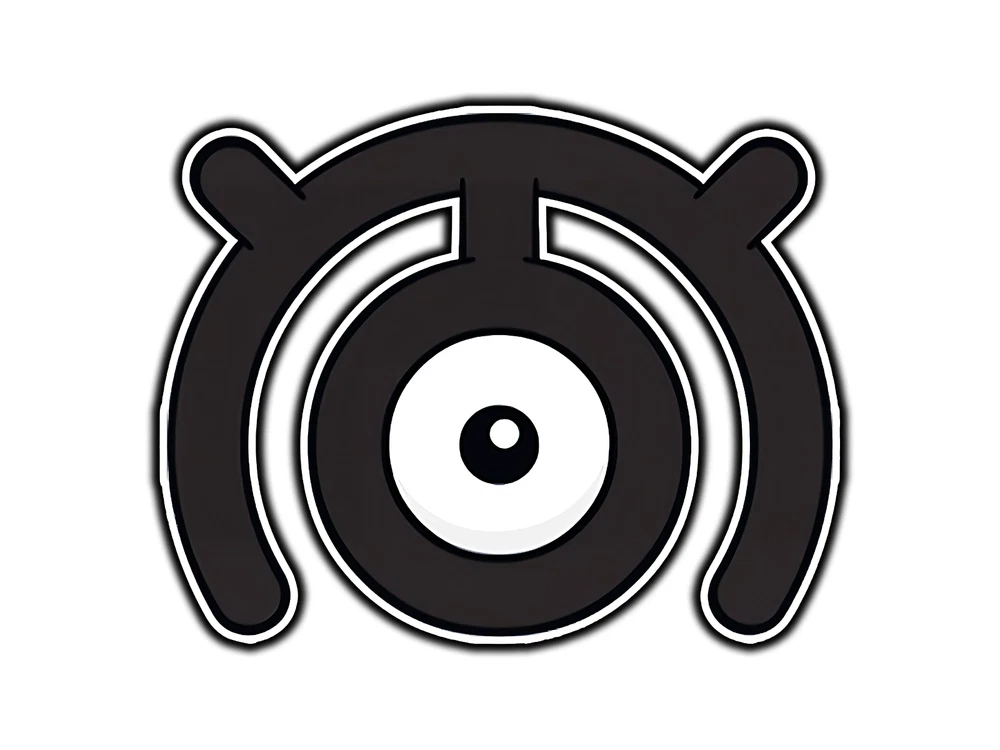 DOPASTICKER Unown-M Sticker Decal Phone Decal Water Bottle Stickers ...