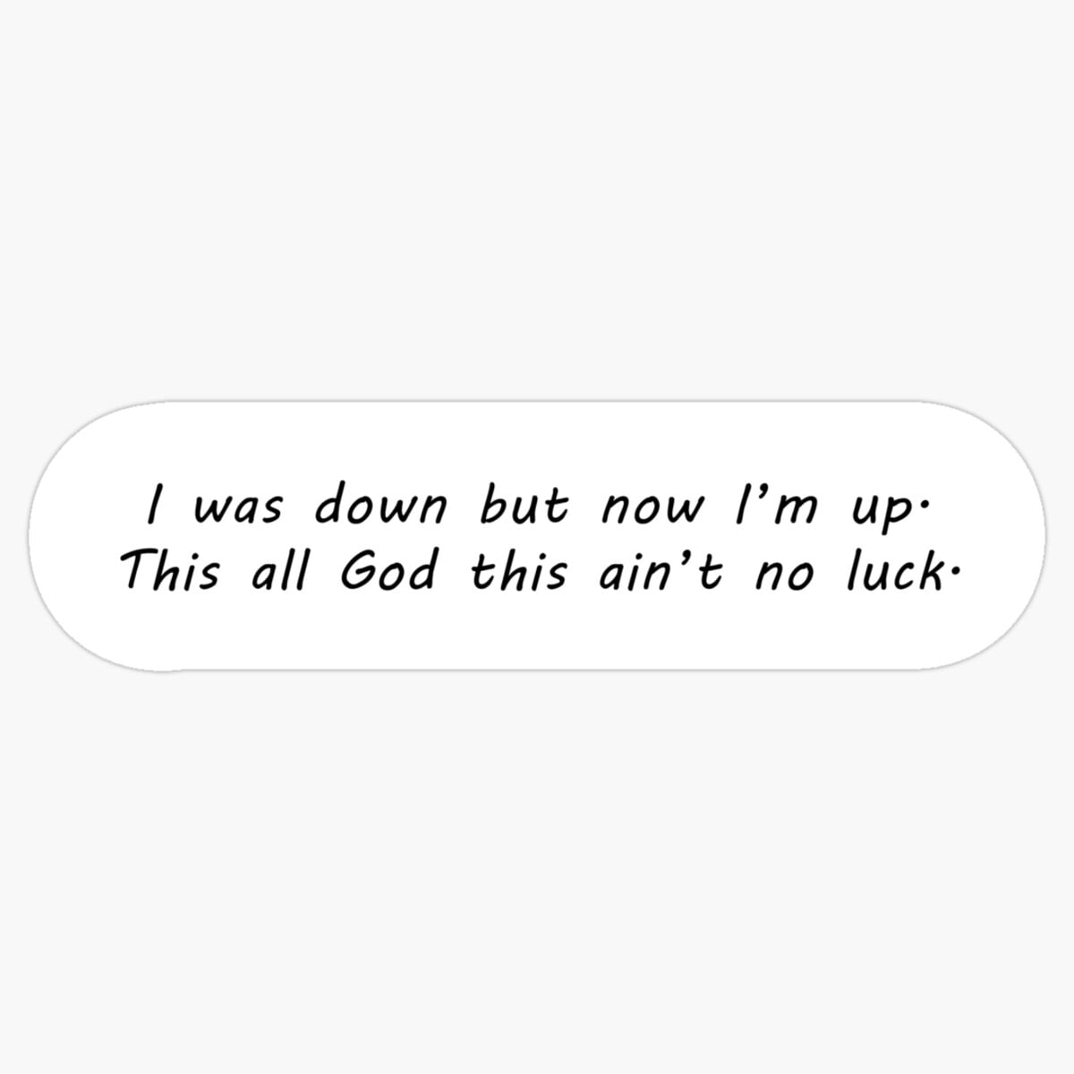 DOPASTICKER Up! Lyrics Sticker, Phone Sticker Car Stickers, Birthday ...