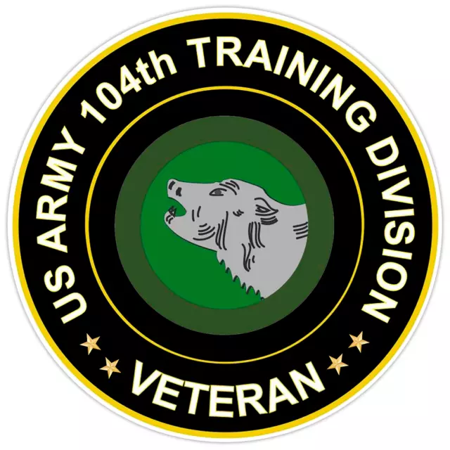 DOPASTICKER Us Army 104Th Training Division Veteran Sticker Military ...