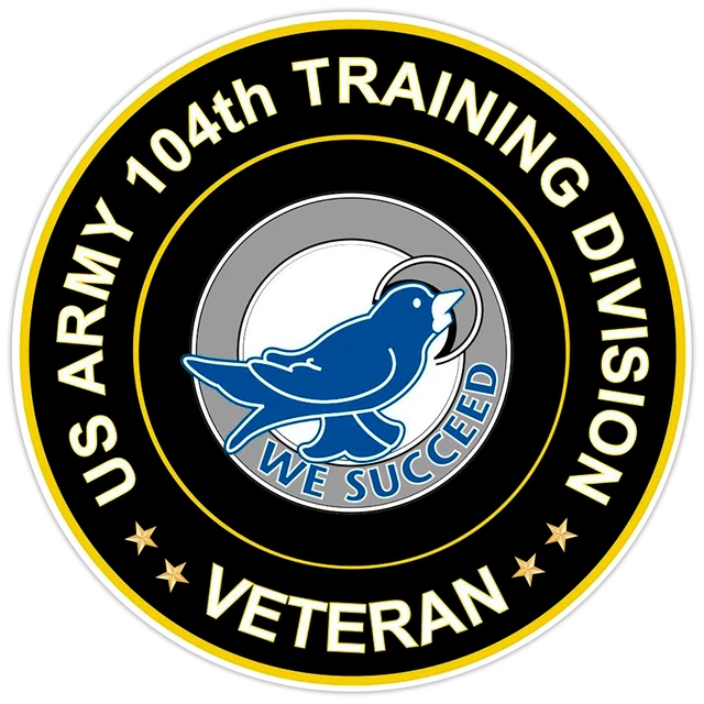 DOPASTICKER Us Army 104Th Training Division Veteran Sticker Military ...