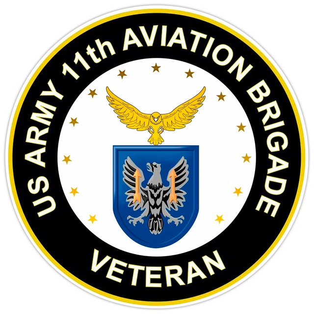DOPASTICKER Us Army 11Th Aviation Brigade Veteran Sticker Military ...