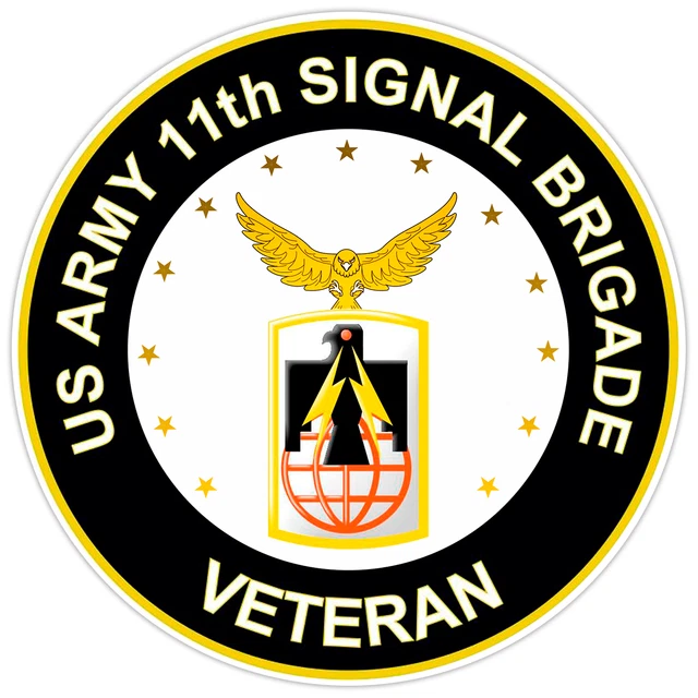 DOPASTICKER Us Army 11Th Signal Brigade Veteran Sticker Military Decal ...