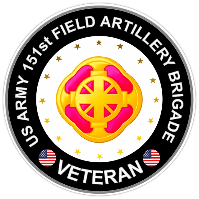 DOPASTICKER Us Army 151St Field Artillery Veteran Sticker Military ...