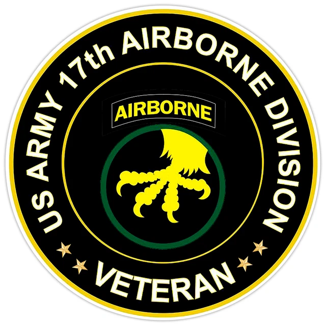 DOPASTICKER Us Army 17Th Airborne Division Veteran Sticker Military ...