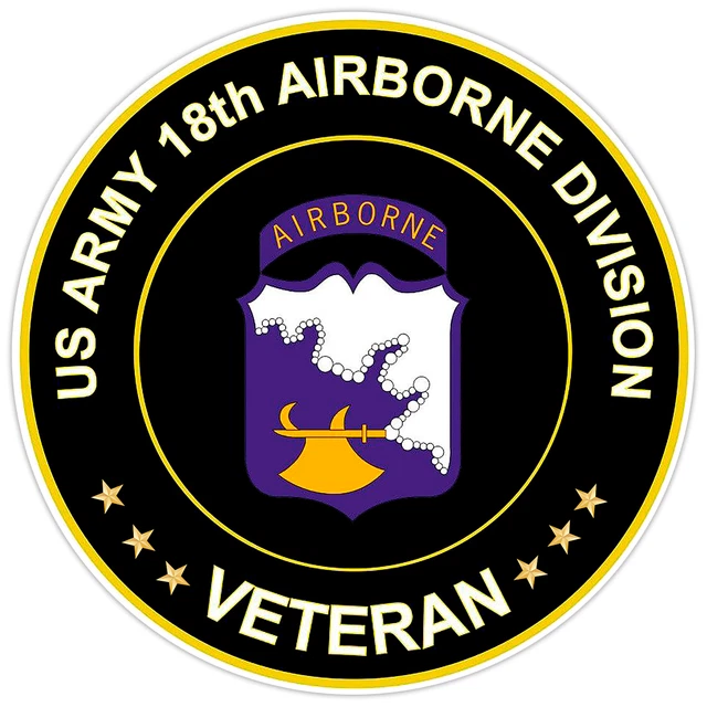 DOPASTICKER Us Army 18Th Airborne Division Veteran Sticker Military ...