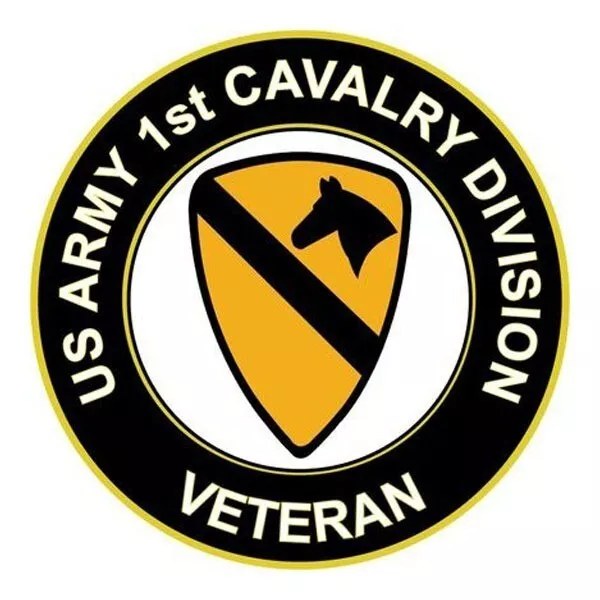 DOPASTICKER Us Army 1St Cavalry Division Veteran Army Sticker Military ...