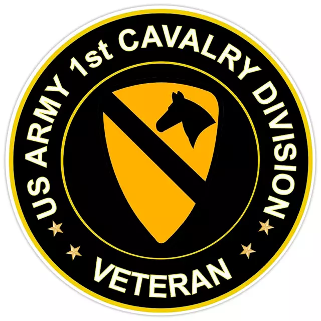DOPASTICKER Us Army 1St Cavalry Division Veteran Sticker Military Decal ...