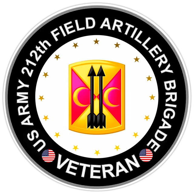 DOPASTICKER Us Army 212Th Field Artillery Brigade Veteran Sticker ...