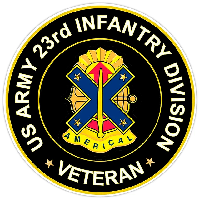 DOPASTICKER Us Army 23Rd Infantry Division Veteran Sticker Military ...