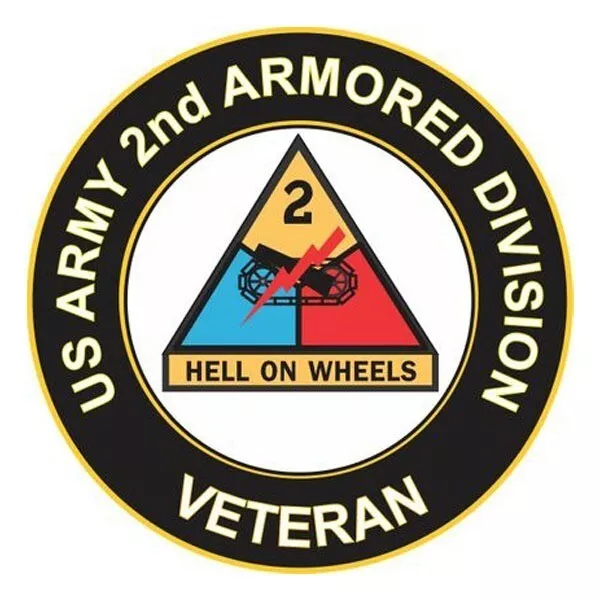 DOPASTICKER Us Army 2Nd Armored Division Army Sticker Military Soldier ...