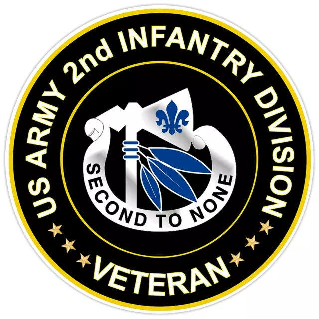 DOPASTICKER Us Army 2Nd Infantry Division Veteran Sticker Military ...