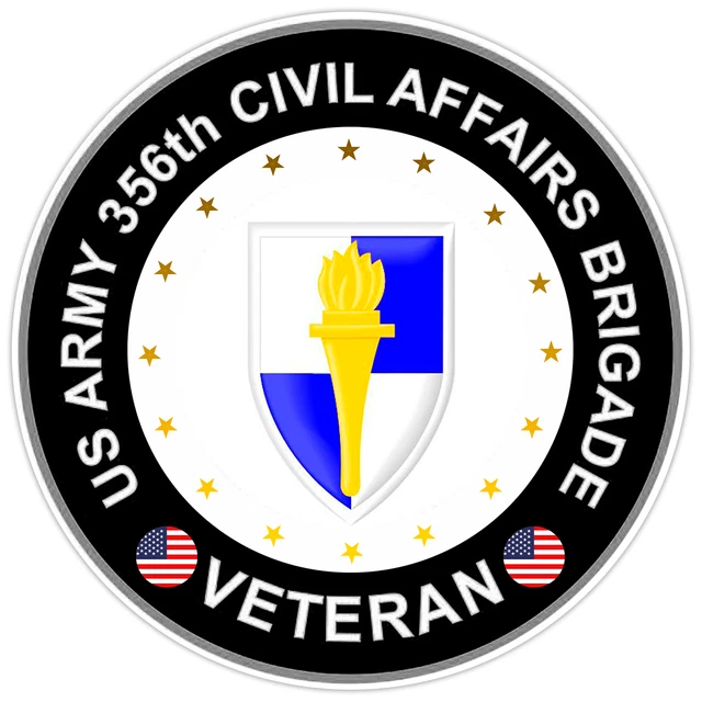 DOPASTICKER Us Army 356Th Civil Affairs Brigade Veteran Sticker ...