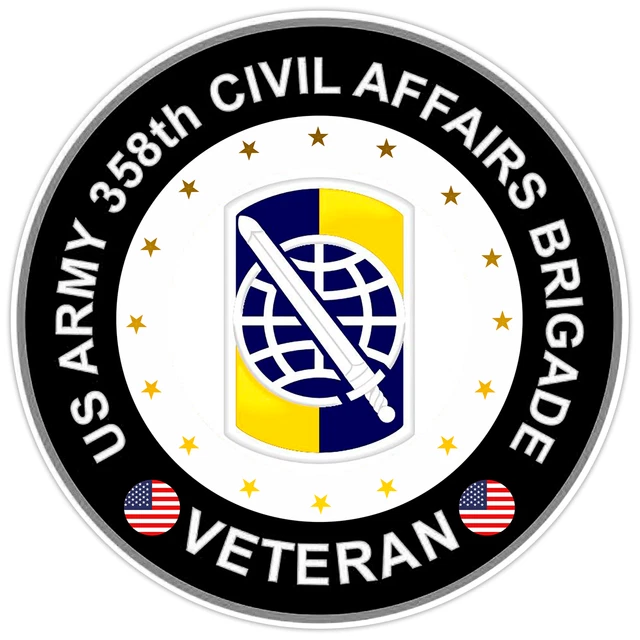 DOPASTICKER Us Army 358Th Civil Affairs Brigade Veteran Sticker ...