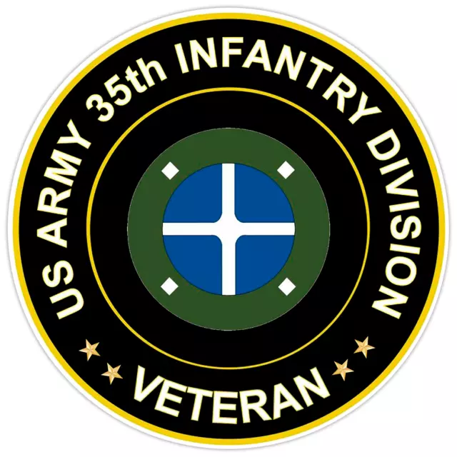 DOPASTICKER Us Army 35Th Infantry Division Veteran Sticker Military ...
