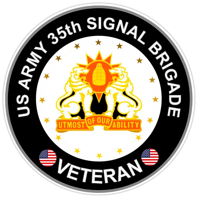 DOPASTICKER Us Army 35Th Signal Brigade Veteran Sticker Military Decal ...