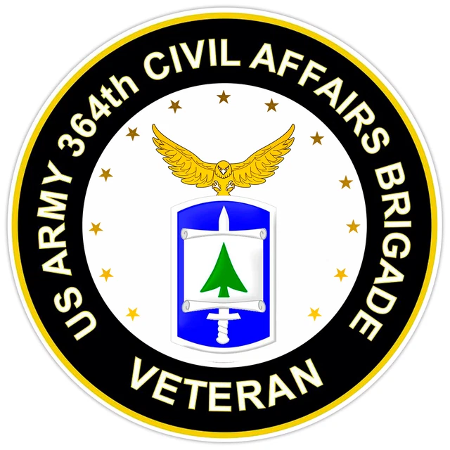 DOPASTICKER Us Army 364Th Civil Affairs Brigade Veteran Sticker ...