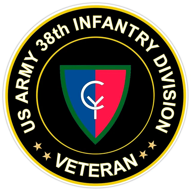 DOPASTICKER Us Army 38Th Infantry Division Veteran Sticker Military ...