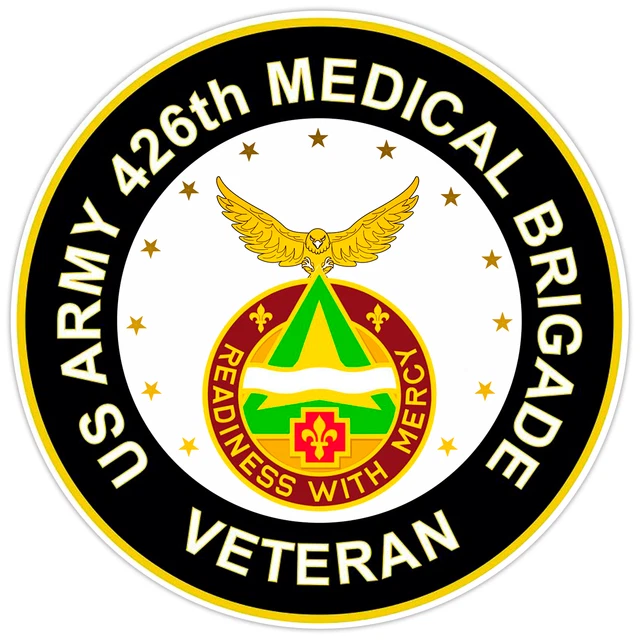 DOPASTICKER Us Army 426Th Medical Brigade Veteran Sticker Military ...