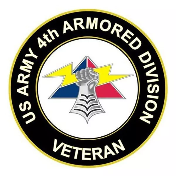 DOPASTICKER Us Army 4Th Armored Division Veteran Sticker Military Decal ...