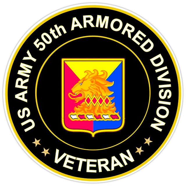 DOPASTICKER Us Army 50Th Armored Division Veteran Sticker Military ...