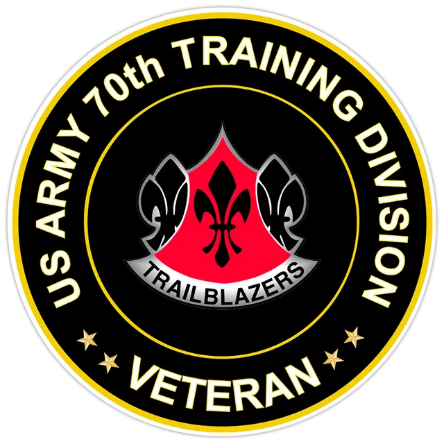 DOPASTICKER Us Army 70Th Training Division Veteran Sticker Military ...