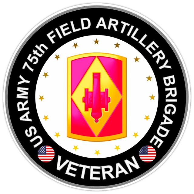 DOPASTICKER Us Army 75Th Field Artillery Brigade Veteran Sticker ...